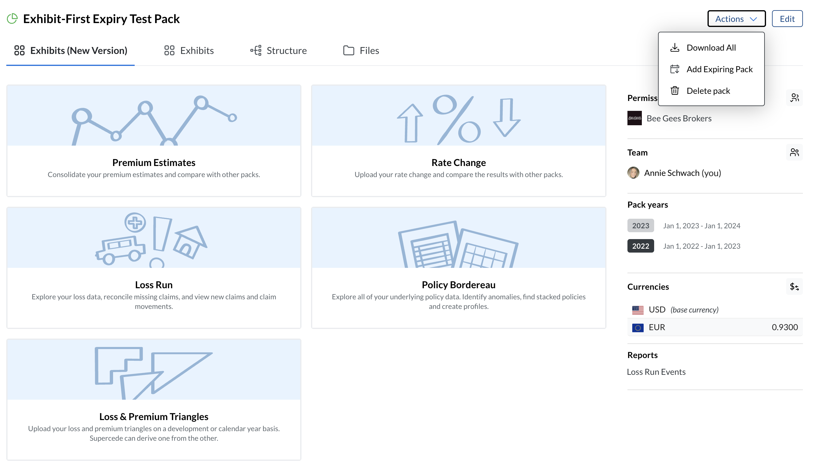 Adding Expiring Pack – Supercede