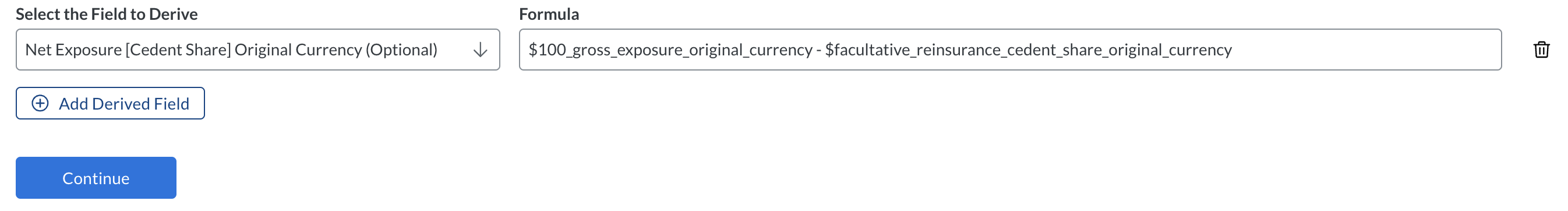 Derived Fields Supercede